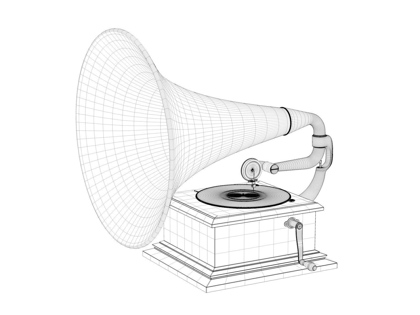 Victor Phonograph 3D model | CGTrader