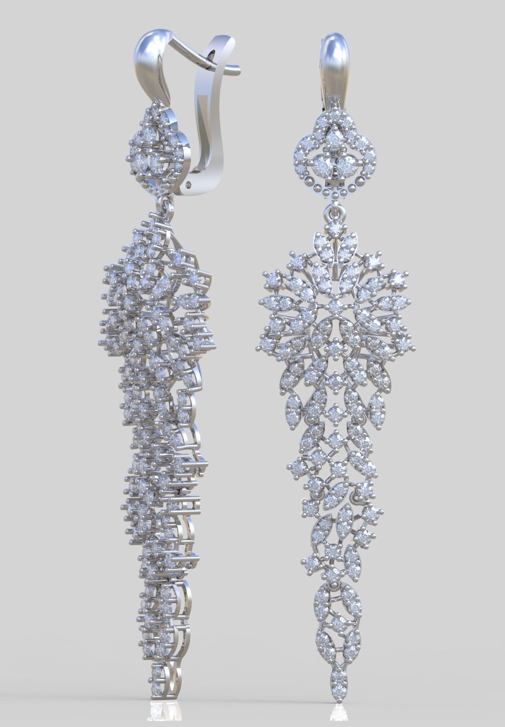 Earring 3D model 3D printable model 0201 3D model 3D printable | CGTrader