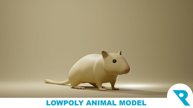 3D model Gerbil Base Mesh VR / AR / low-poly | CGTrader
