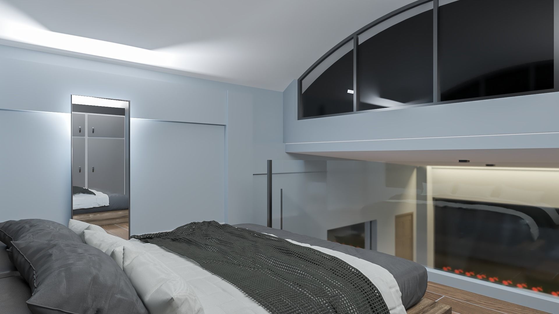 Two level modern interior appartment 3D model | CGTrader