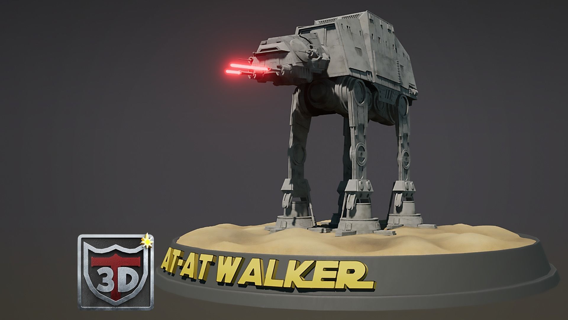 Blender 3 UE5 Star-wars AT-AT Walker Fan Art Model Guide 3D model ...