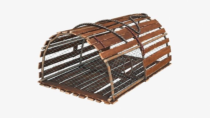 3d Model Crab Trap 01 Vr Ar Low Poly Cgtrader