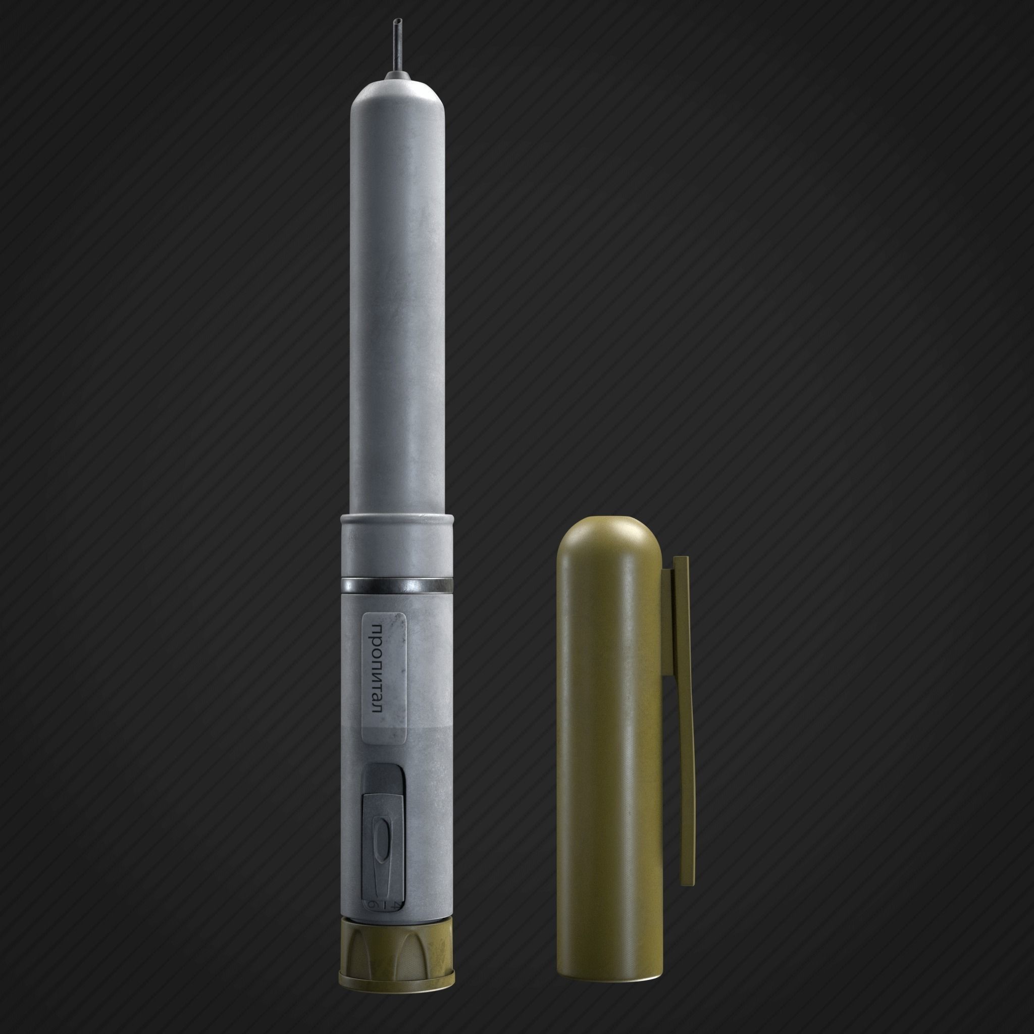 3D model Propital medical syringe - OpenSubdiv-Ready - 4K Text - Easy ...