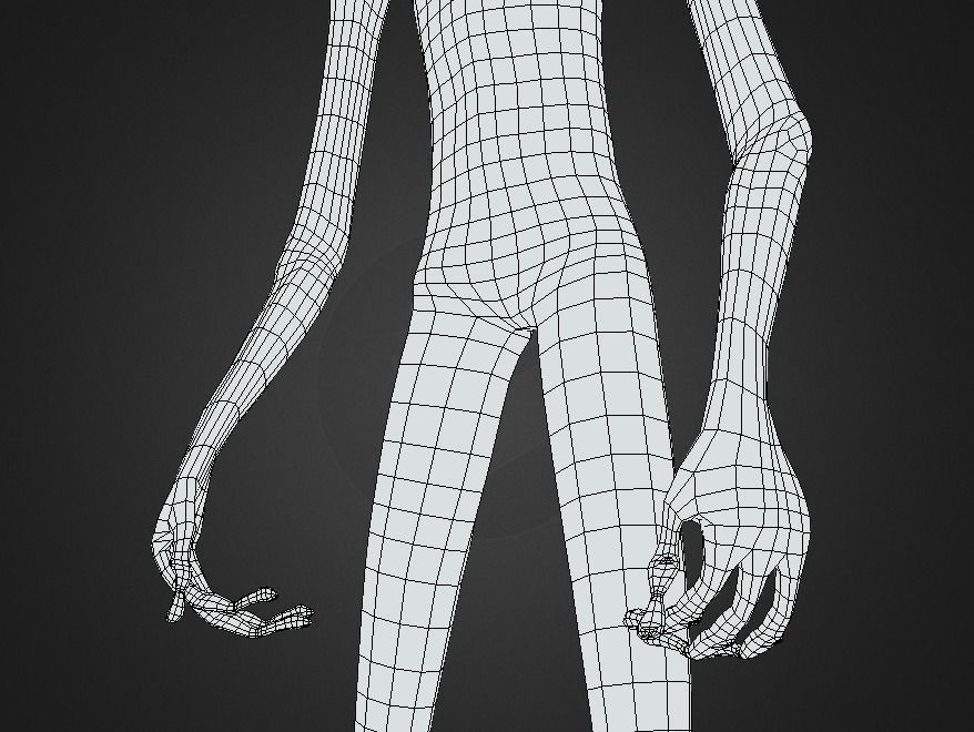 3D model Slender Man Base Model VR / AR / low-poly | CGTrader