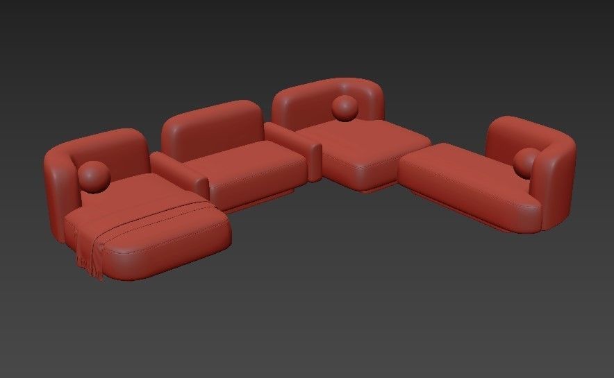 POP SOFA DELCOURT COLLECTION 3D model | CGTrader