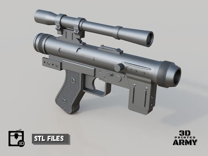 StarWars SE-14R death trooper Blaster for cosplay 3D model 3D printable ...