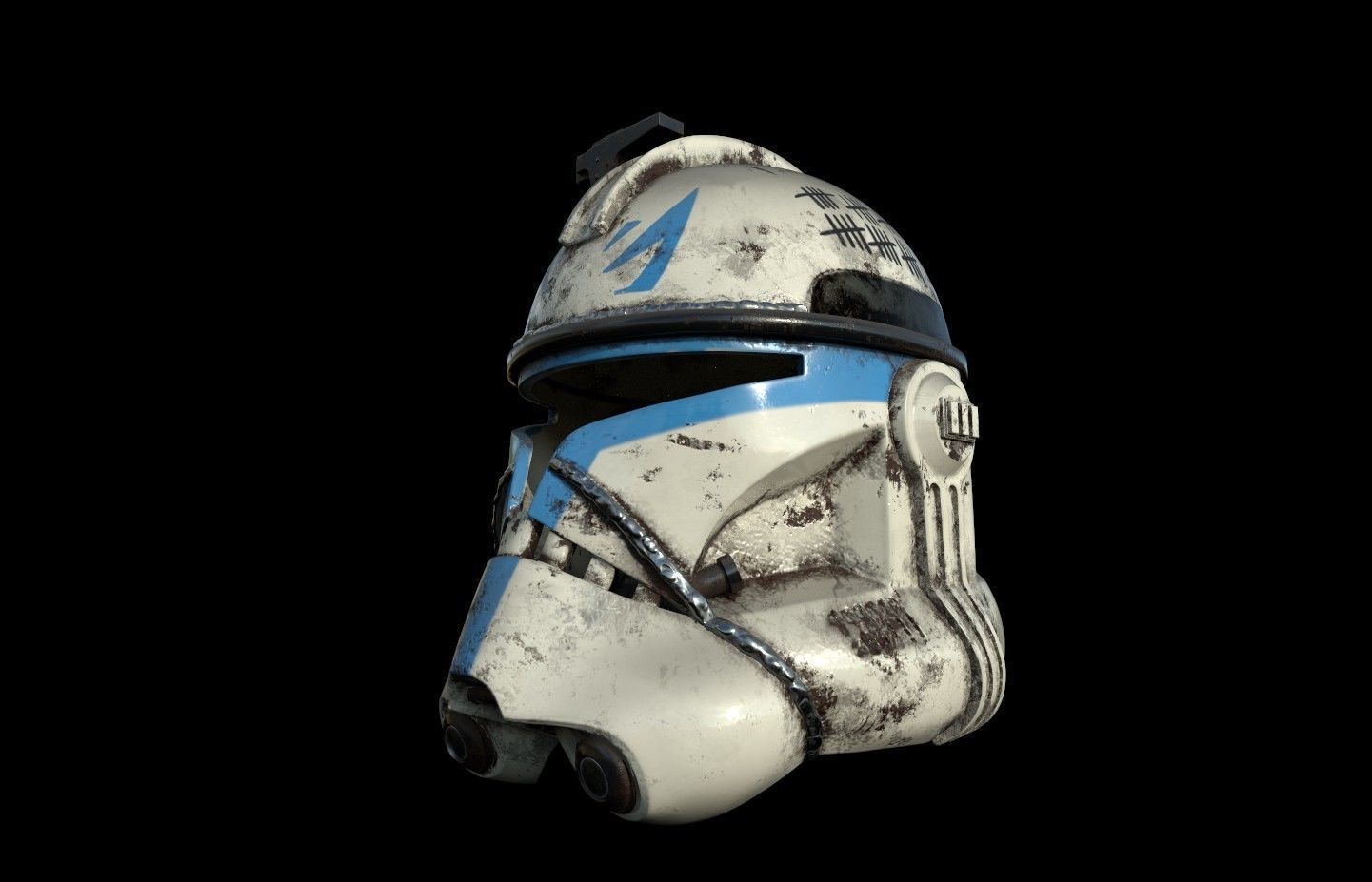 Captain Rex Clone Trooper Helmet 3d digital download 3D model 3D ...