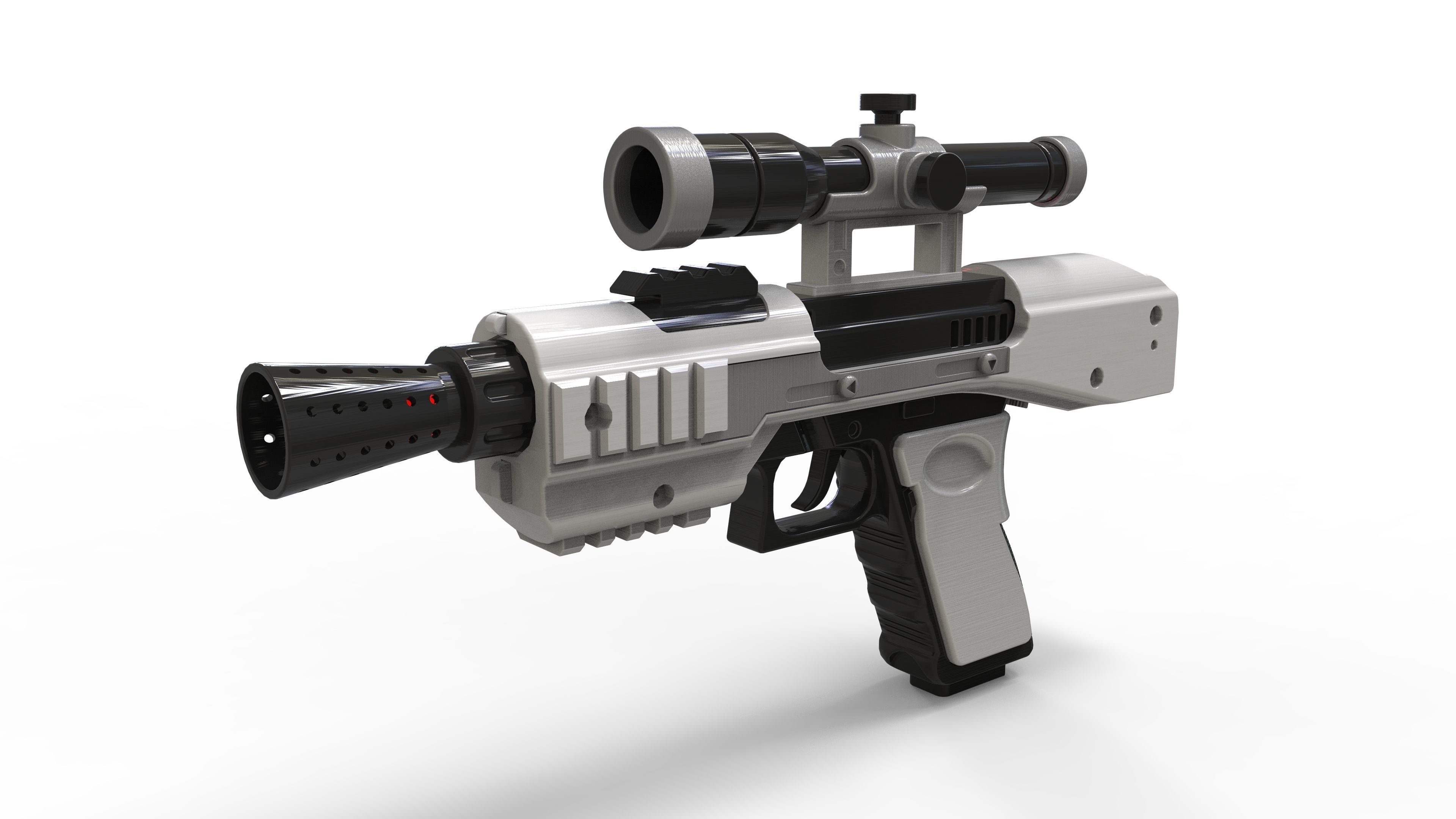 SE-44C Blaster - Star Wars - Commercial - Printable - STL 3D model 3D ...