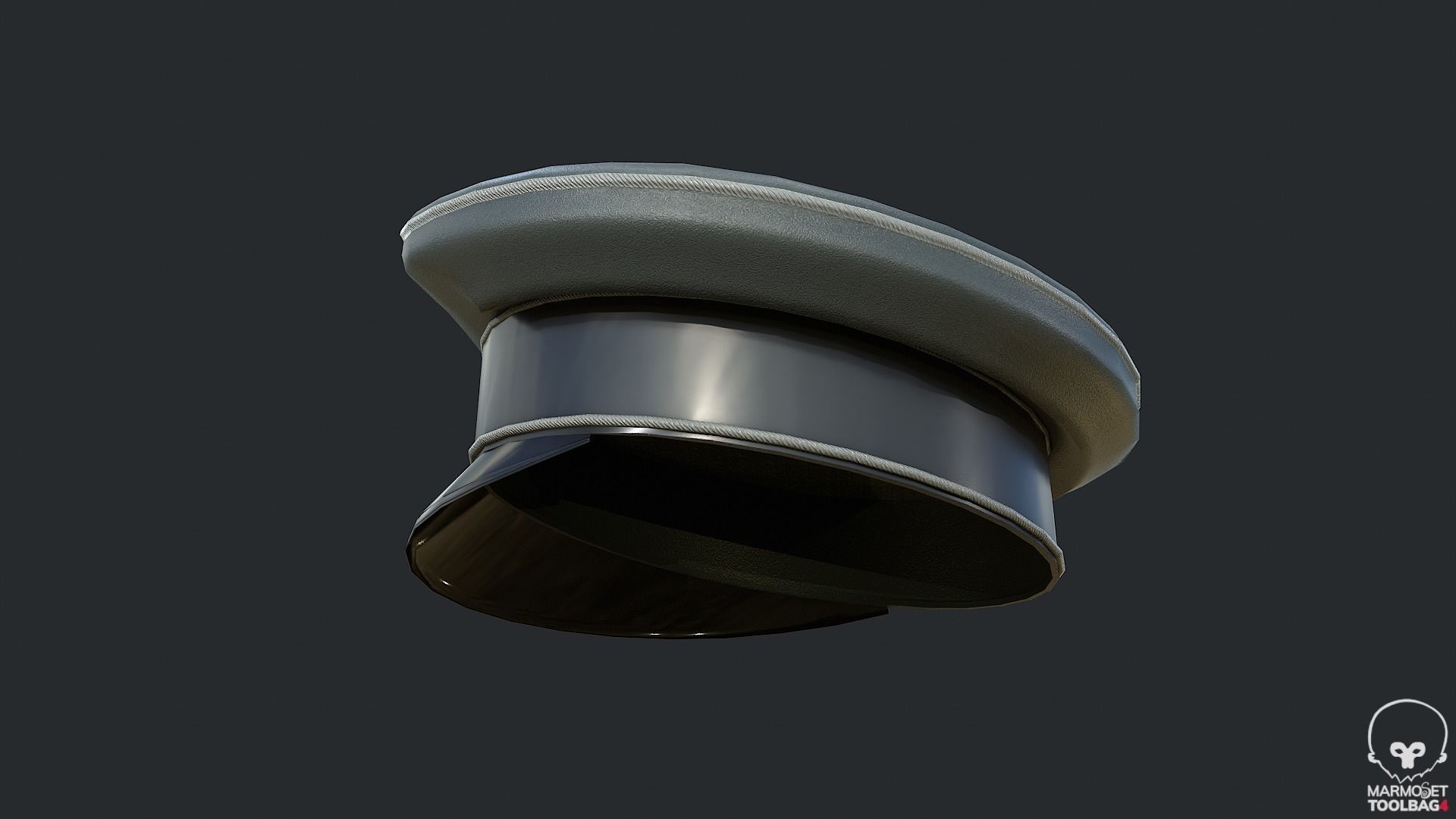 3D model WW2 German Officer Hat - WWII German Commander Hat VR / AR ...