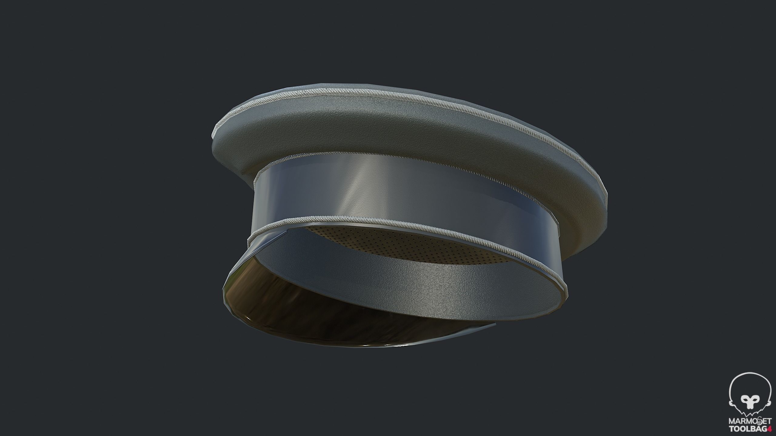 3D model WW2 German Officer Hat - WWII German Commander Hat VR / AR ...