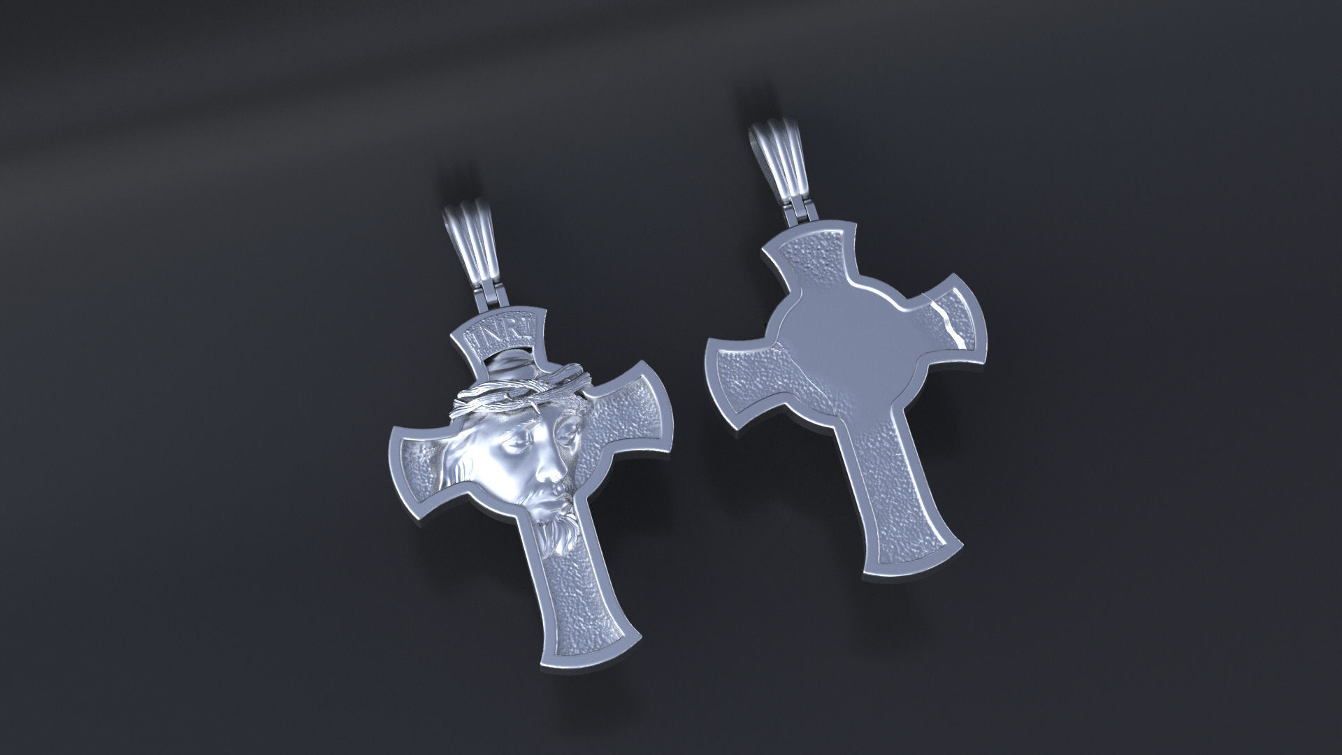 Cross with the image of Jesus cnc model or 3D model 3D printable | CGTrader