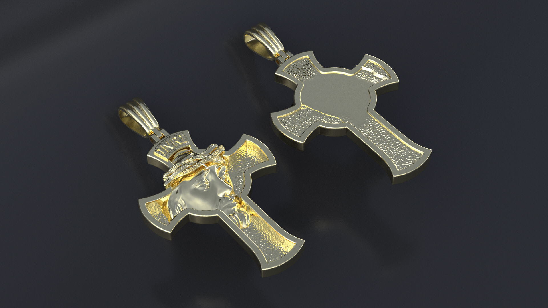 Cross with the image of Jesus cnc model or 3D model 3D printable | CGTrader