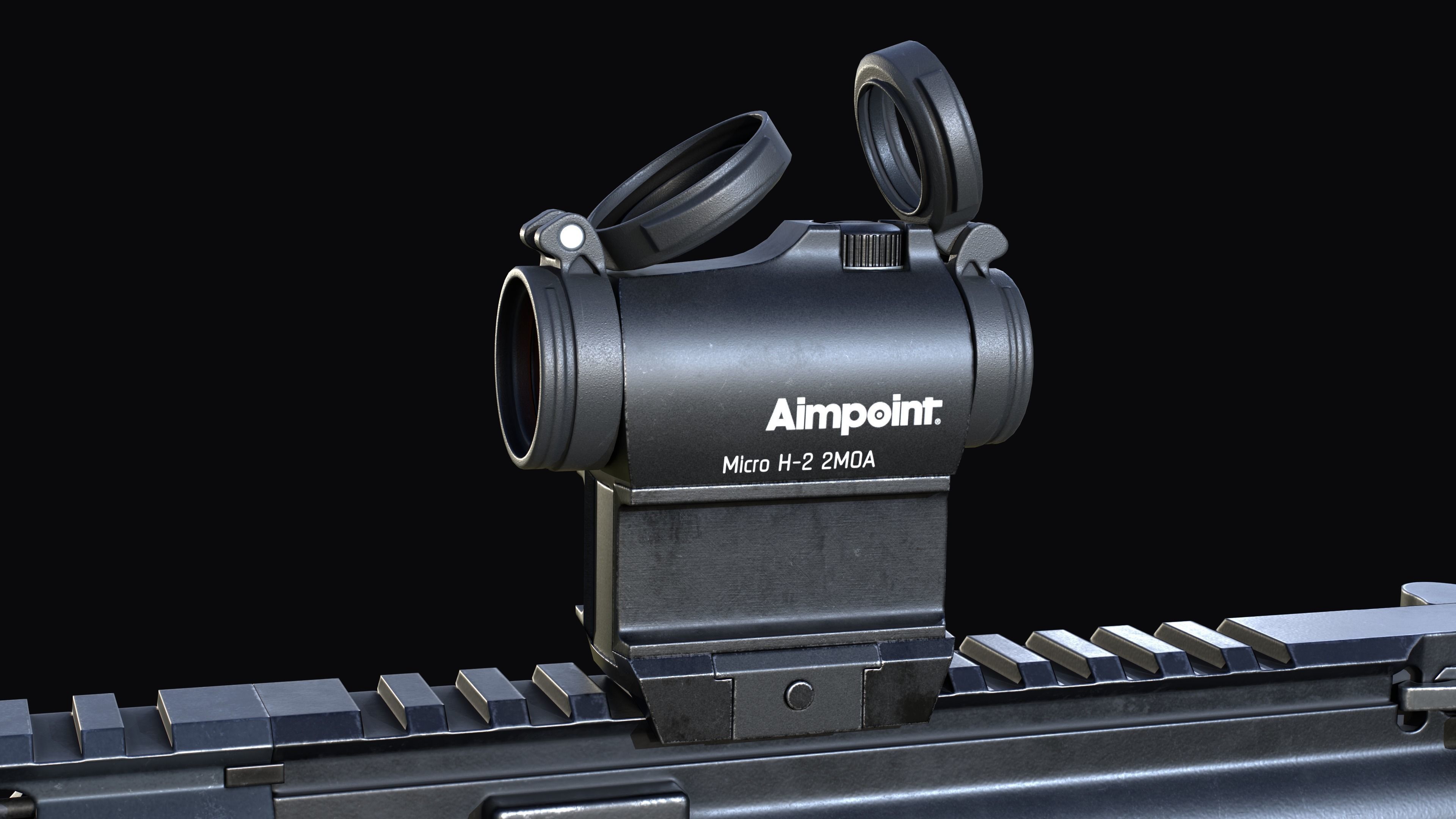 3D model Tactical modular assault rifle Colt M4A1 Custom VR / AR / low ...