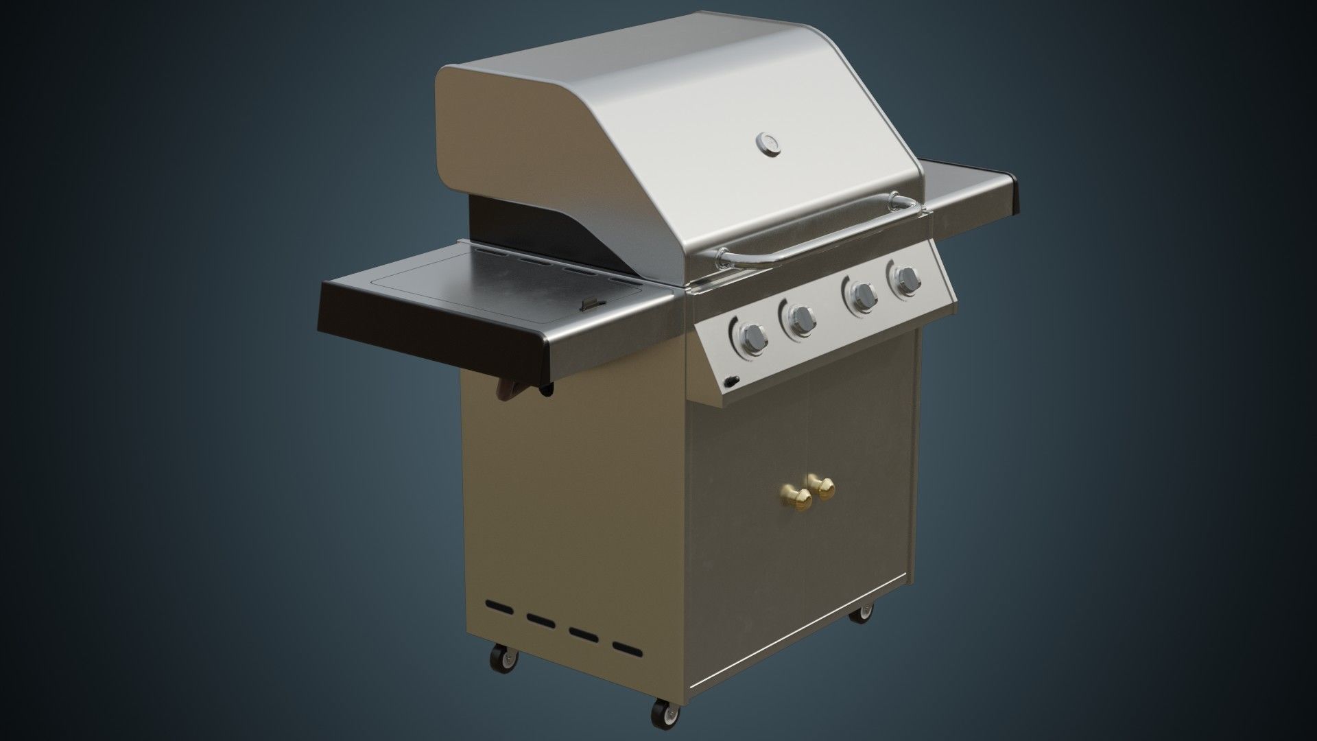 3D model Gas Grill 1A VR / AR / low-poly | CGTrader