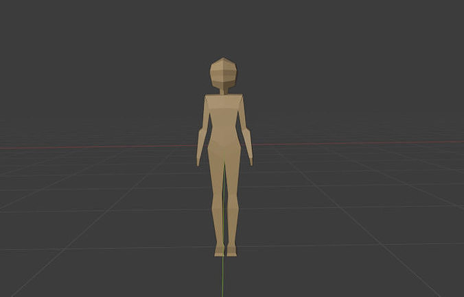 LOW POLY MODEL wooden figure free VR / AR / low-poly 3D model | CGTrader