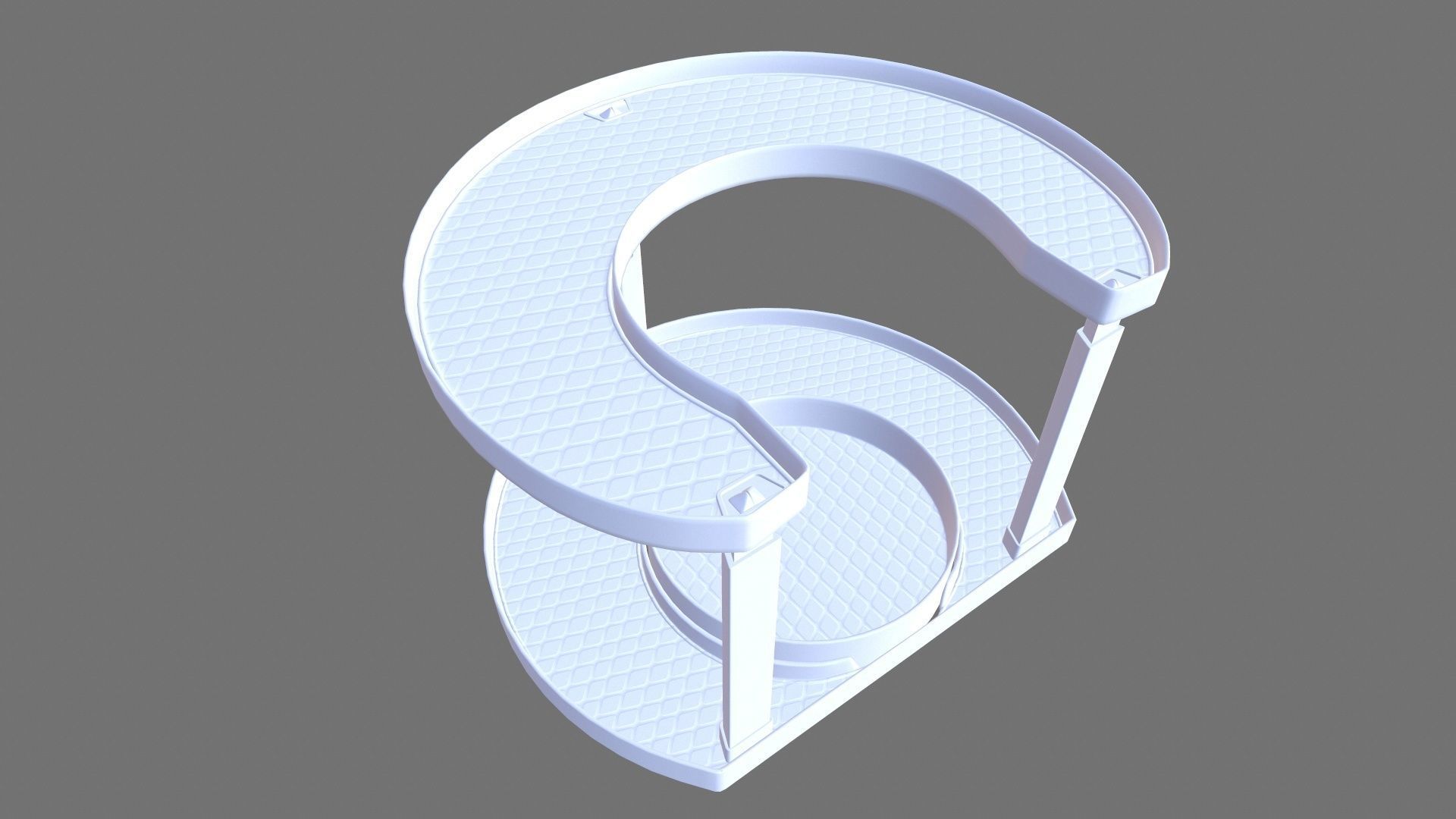 Racks Rotating Spice Holder Shelf 3D model | CGTrader