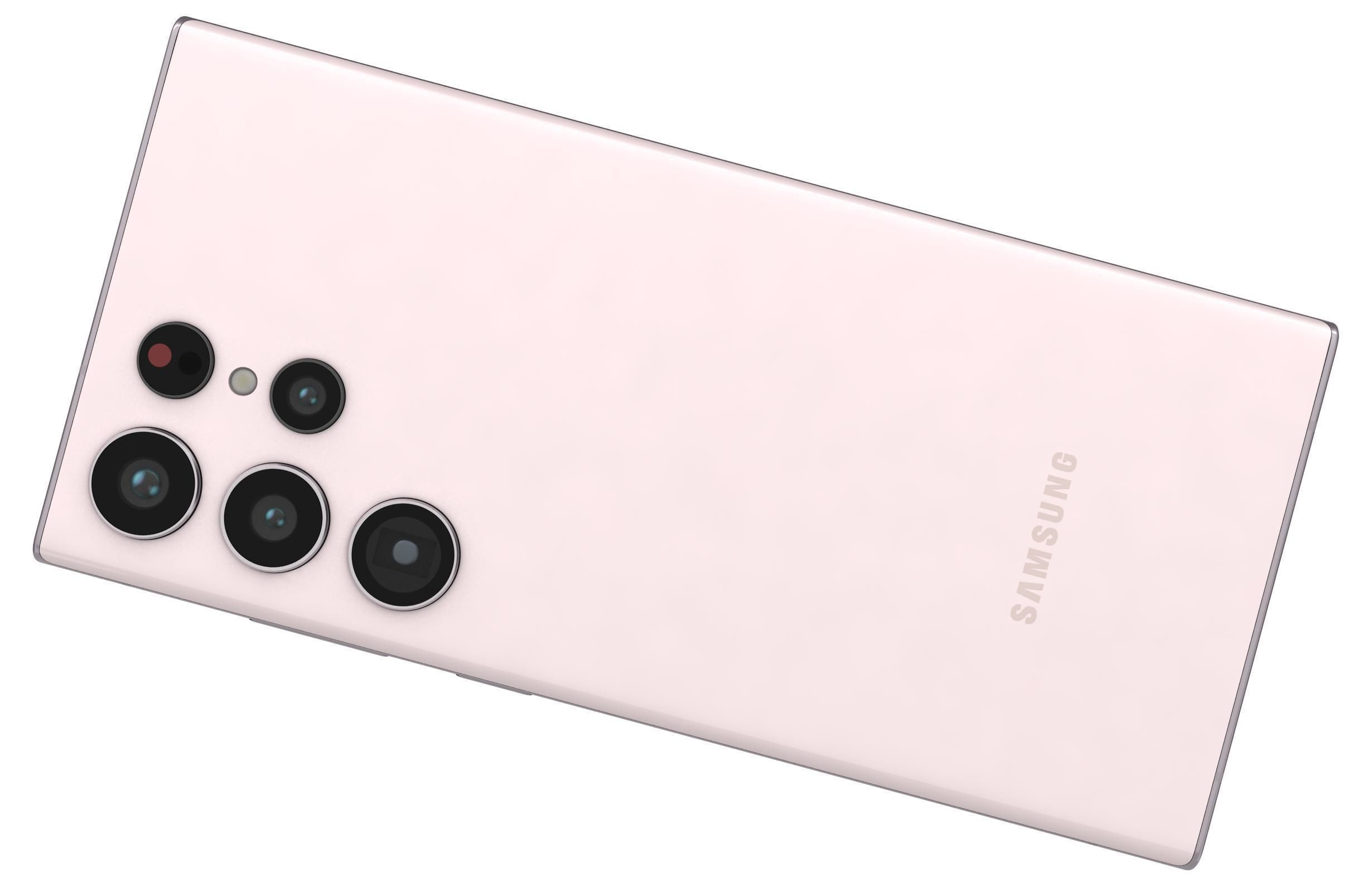 Samsung Galaxy S23 Ultra Pink 3D model | CGTrader