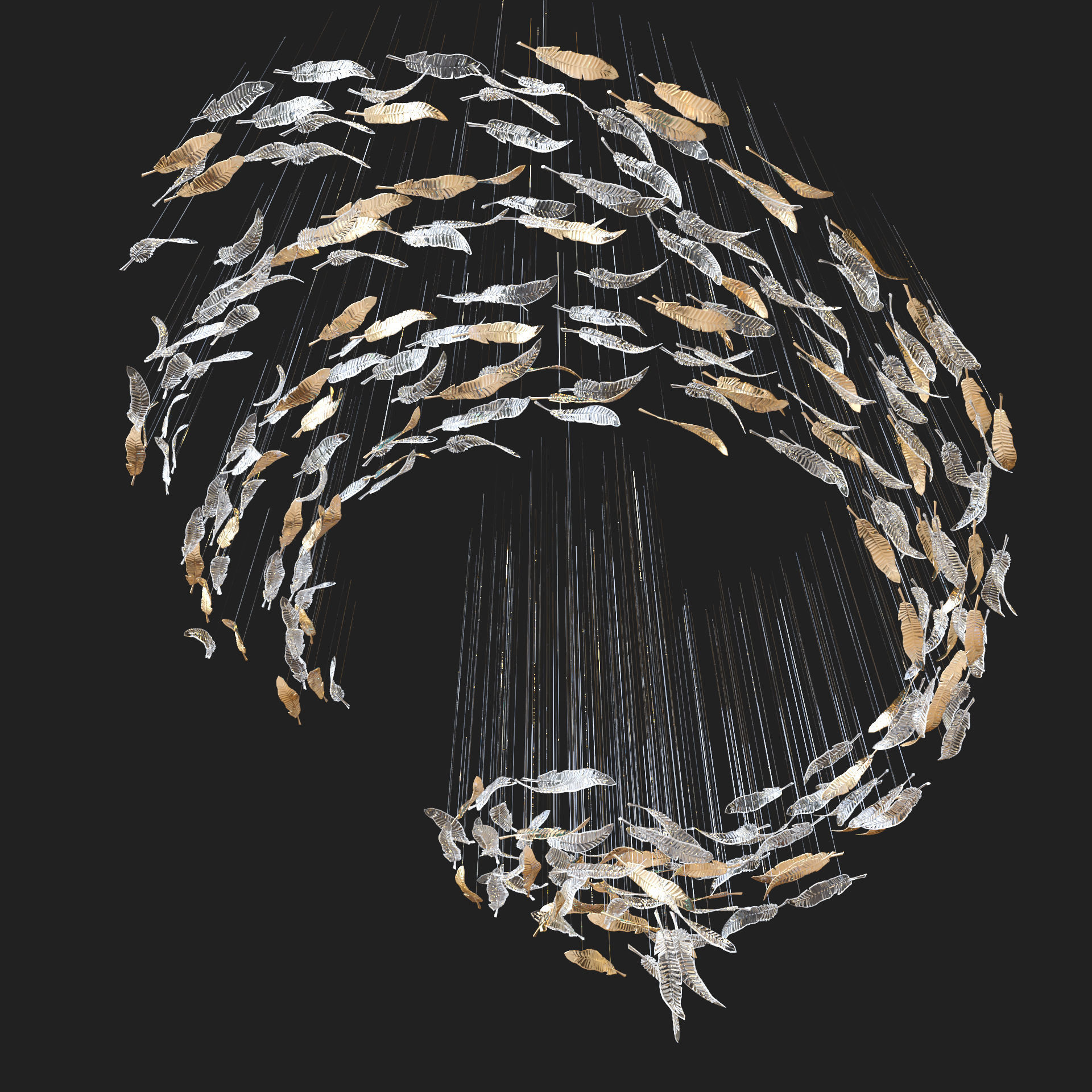 Airy Candelier 3D model | CGTrader