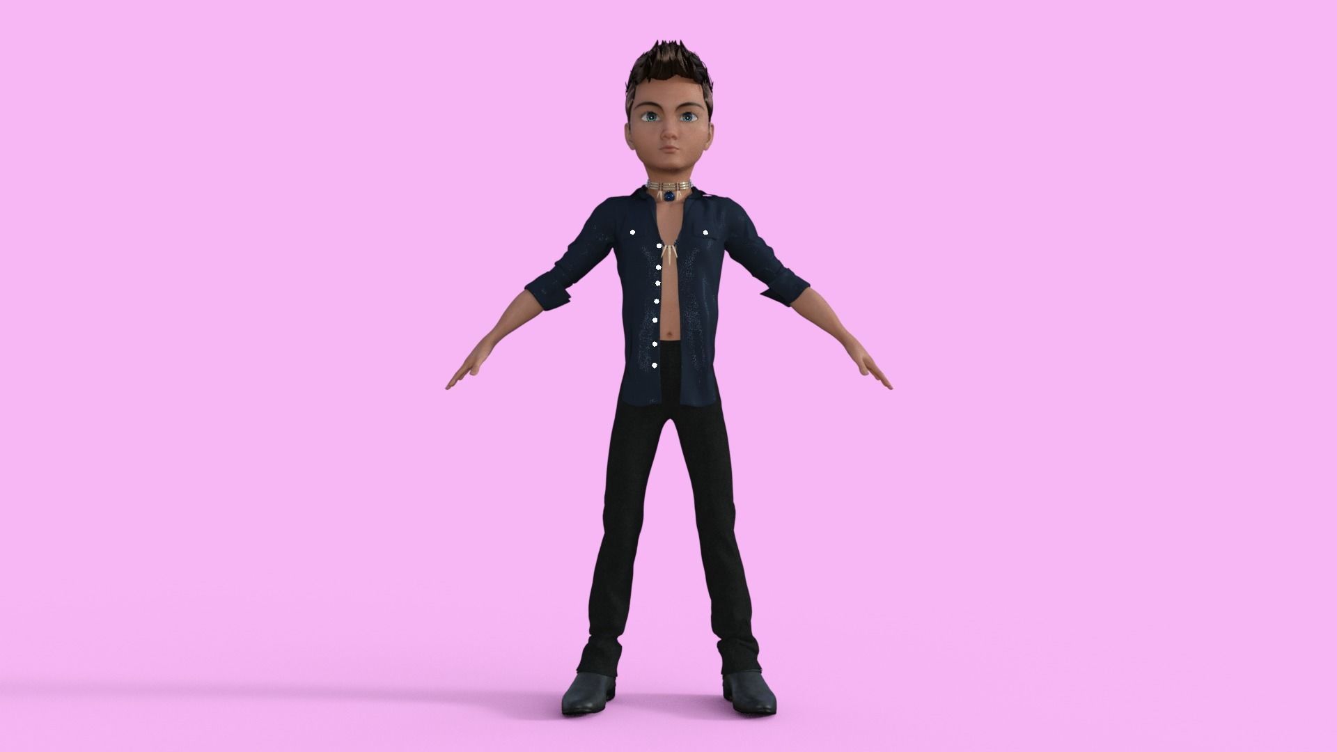 Cartoon Pop Star Rigged 3D model rigged | CGTrader