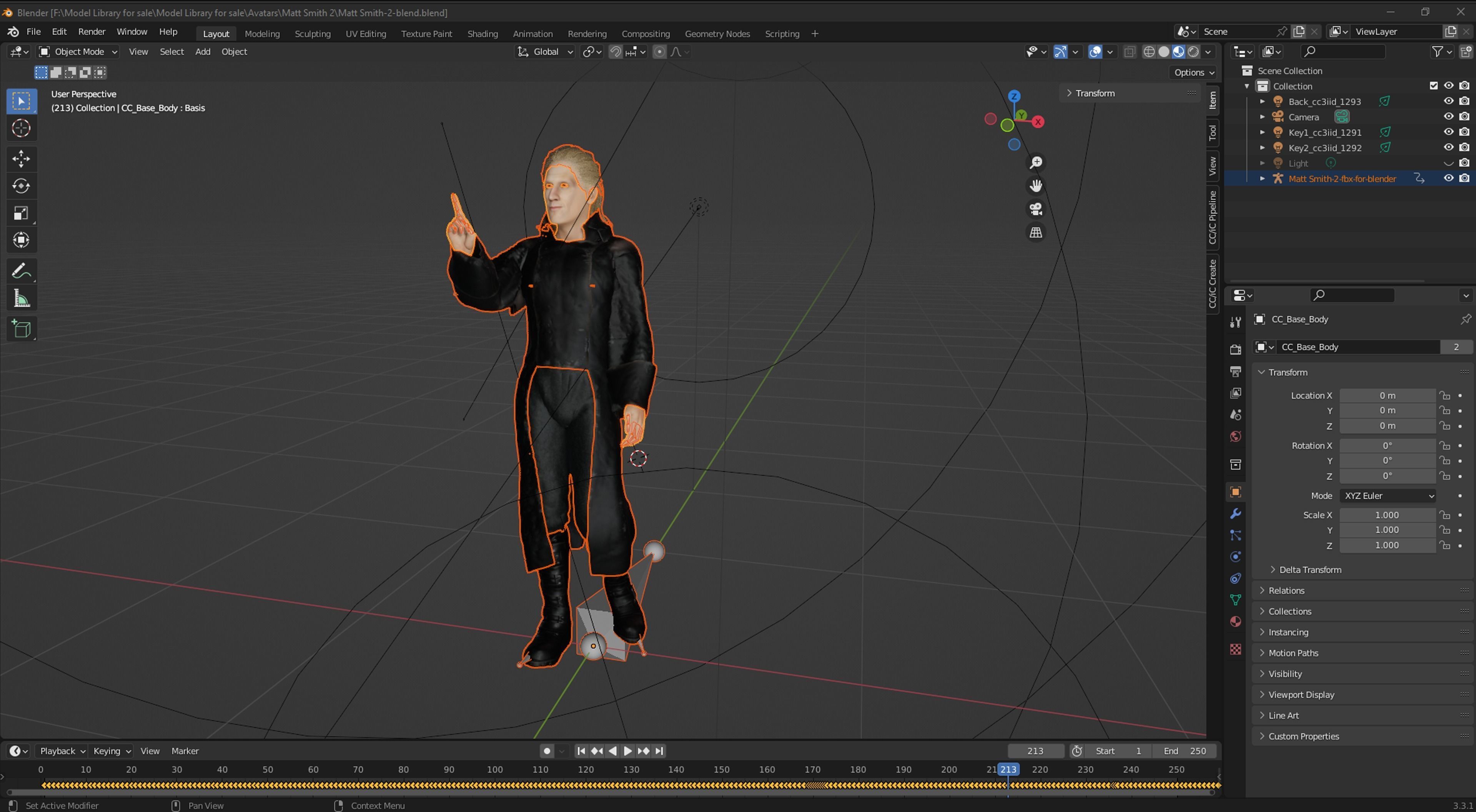 Matt Smith-2 3D Rigged model ready for animation 3D model animated ...