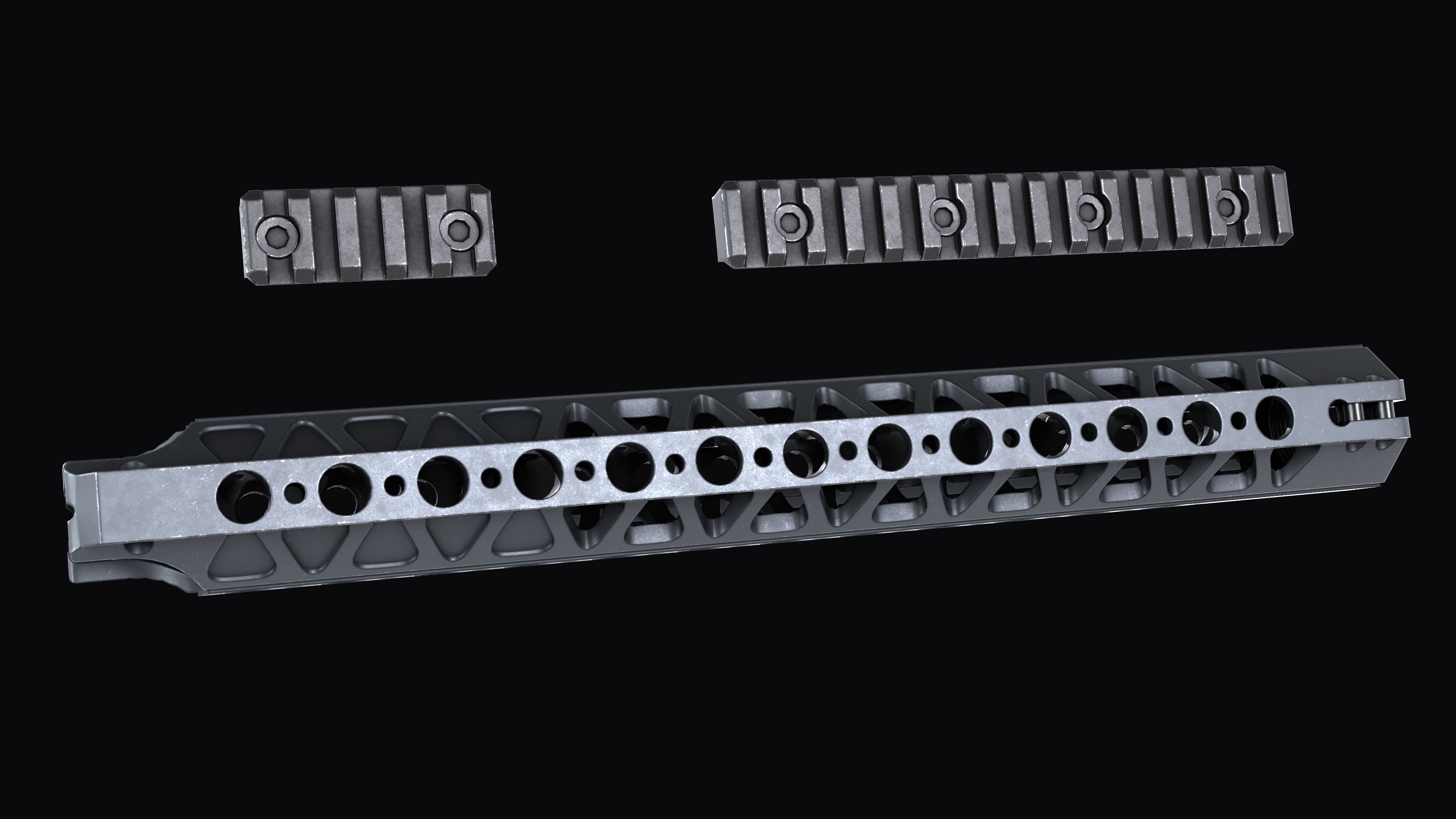 3D model Handguard AR-15 LVOA-S VR / AR / low-poly | CGTrader