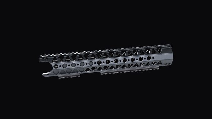 3D model Handguard AR-15 LVOA-S VR / AR / low-poly | CGTrader