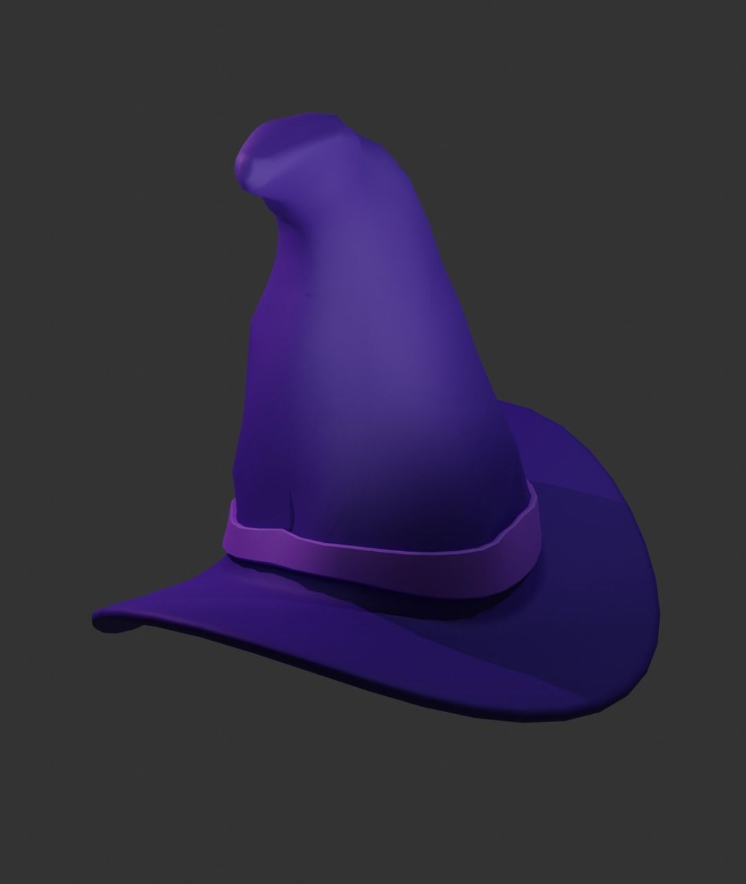 Cute purple hat 3D model animated | CGTrader