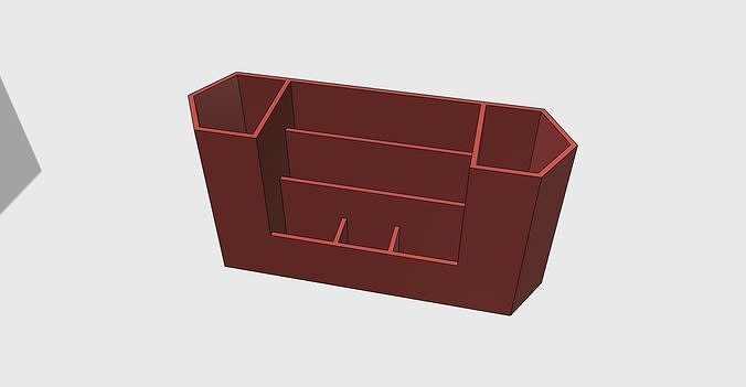 Pen paper holder easy print 3D model 3D printable | CGTrader