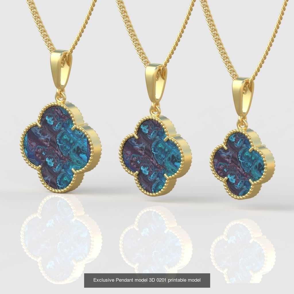 Ring Earring and Pendant Set 3D printable model 0047 3D Model Collection | CGTrader