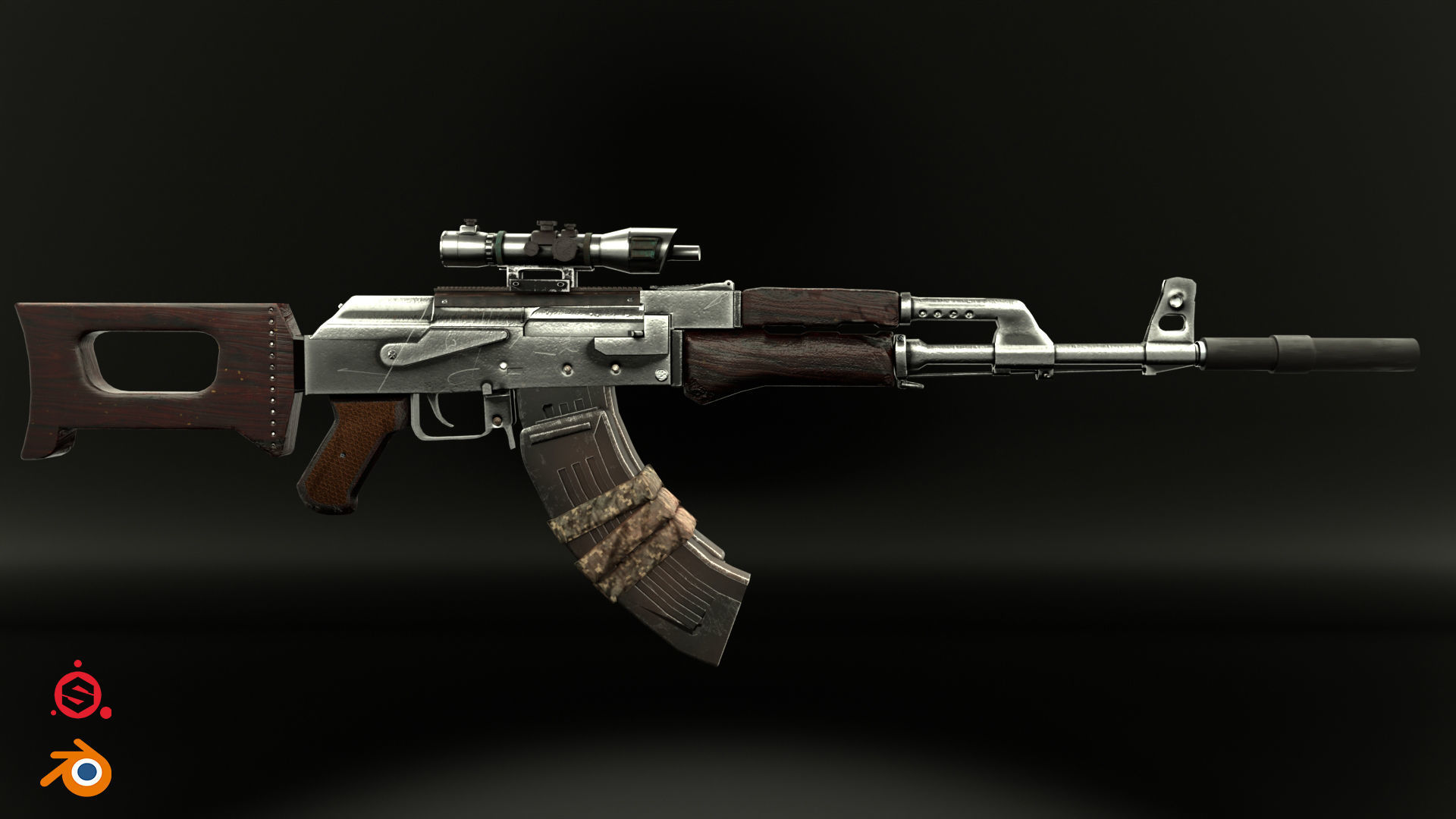 3D model AK-47 Kalashnikov VR / AR / low-poly | CGTrader