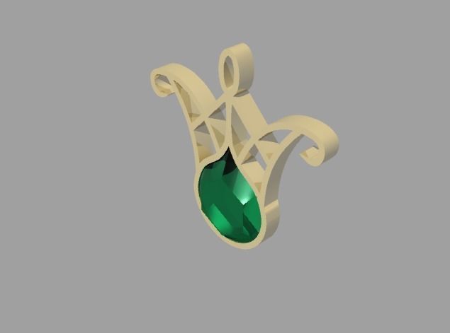 Wisp Amulet 3D model 3D printable | CGTrader