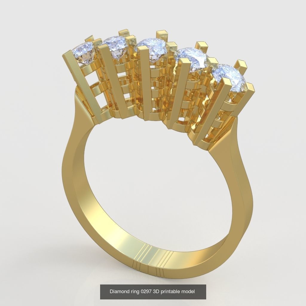 Ring and Bracelet Set 3D printable model 0059 3D Model Collection | CGTrader