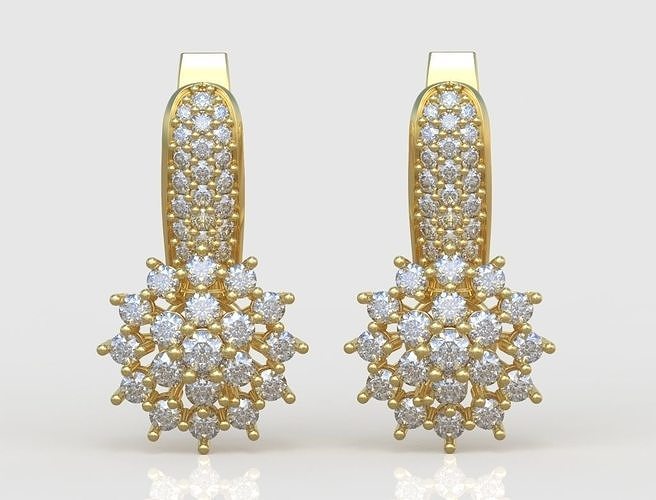 Earring 3D model 3D printable model 0230 11 3D model 3D printable ...