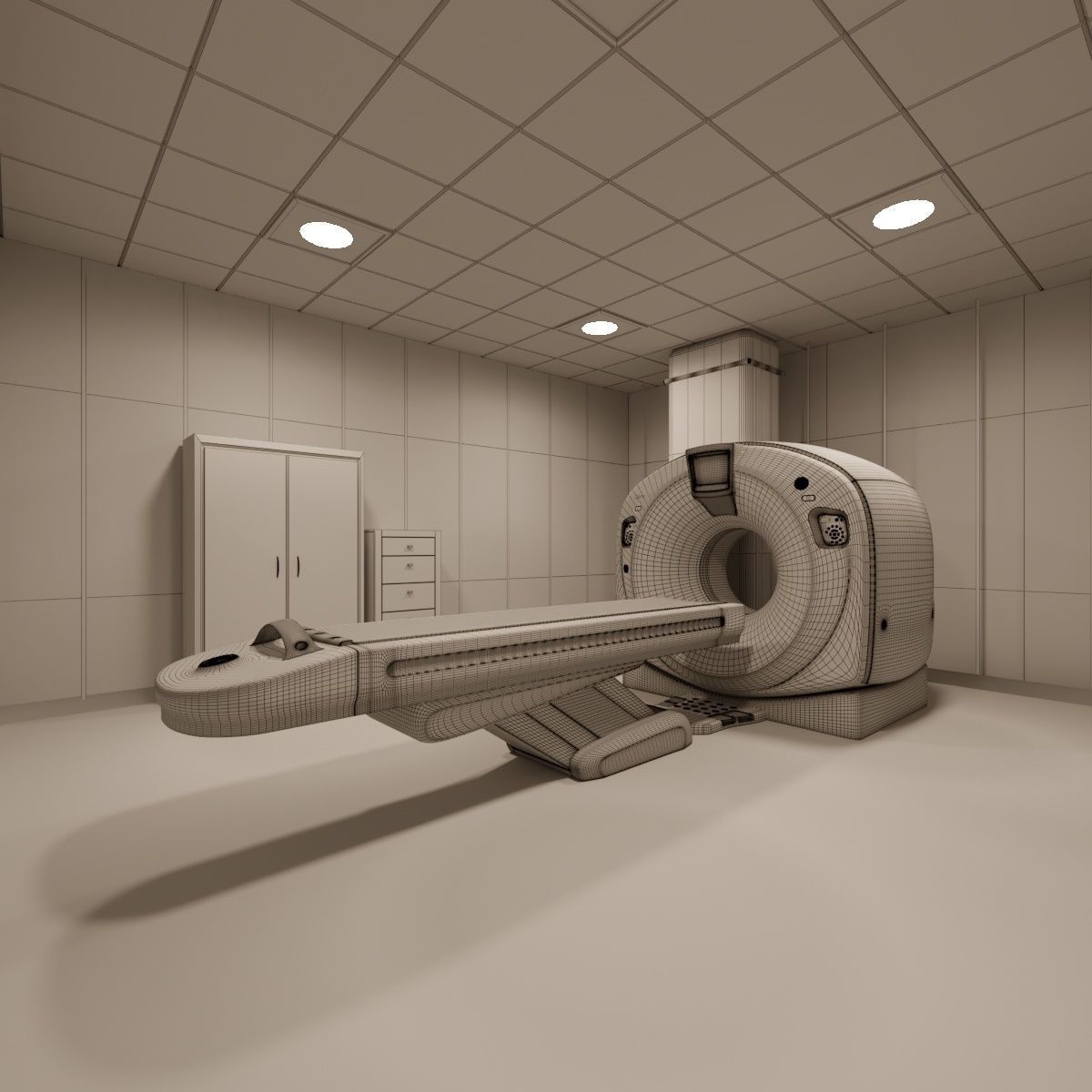 Hospital MRI Room 3d model 3D model | CGTrader