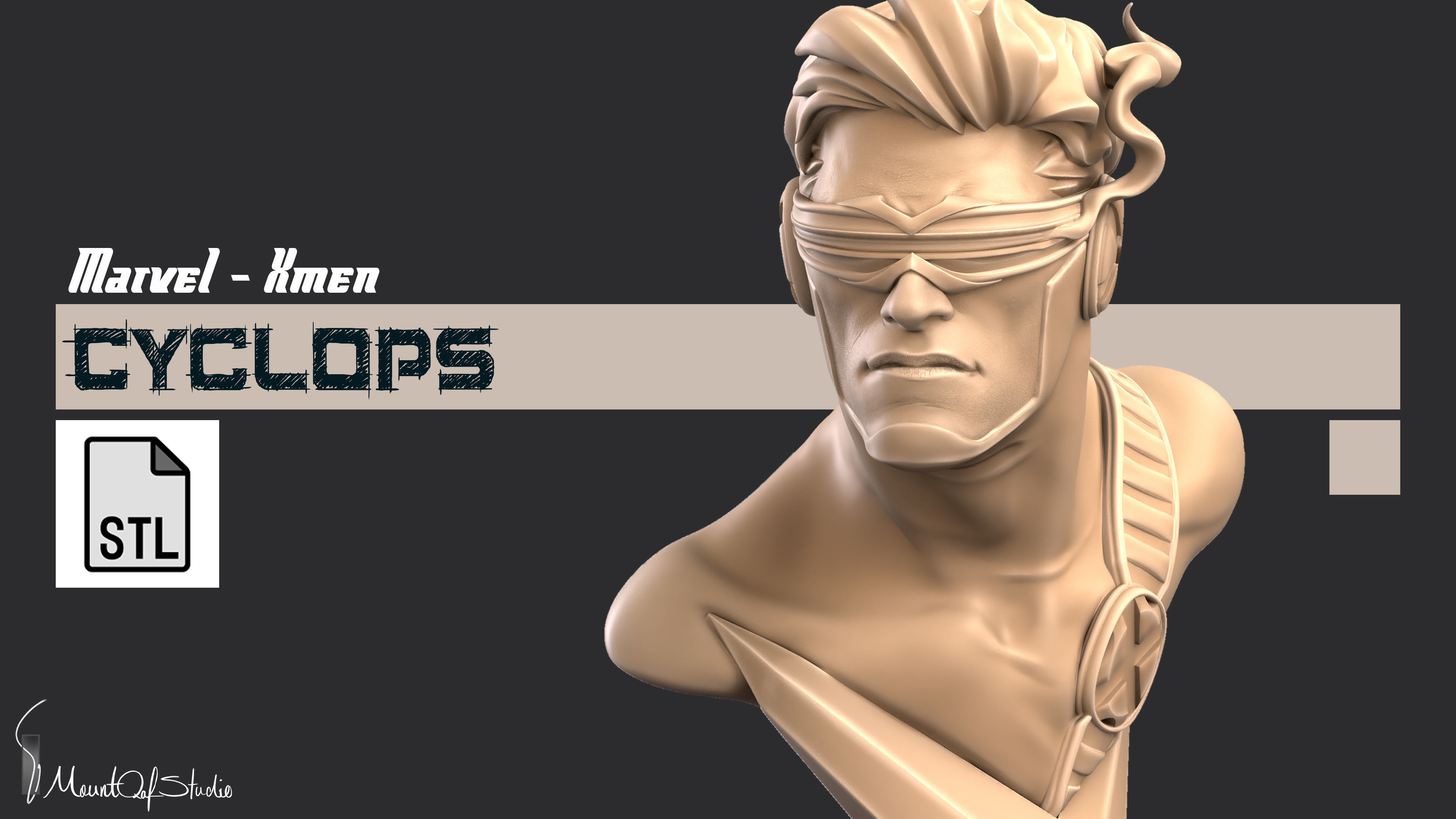 Cyclops - Marvel X Men 3D model 3D printable | CGTrader