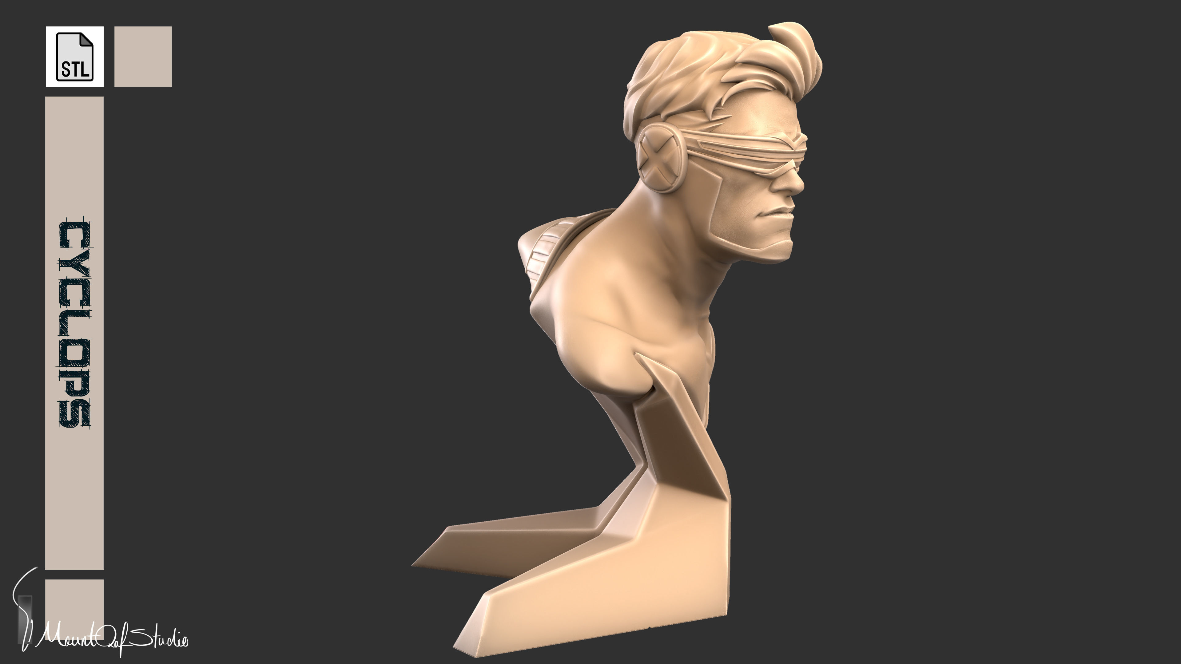 Cyclops - Marvel X Men 3D model 3D printable | CGTrader