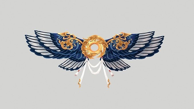 3D model Futuristic Wing VR / AR / low-poly | CGTrader