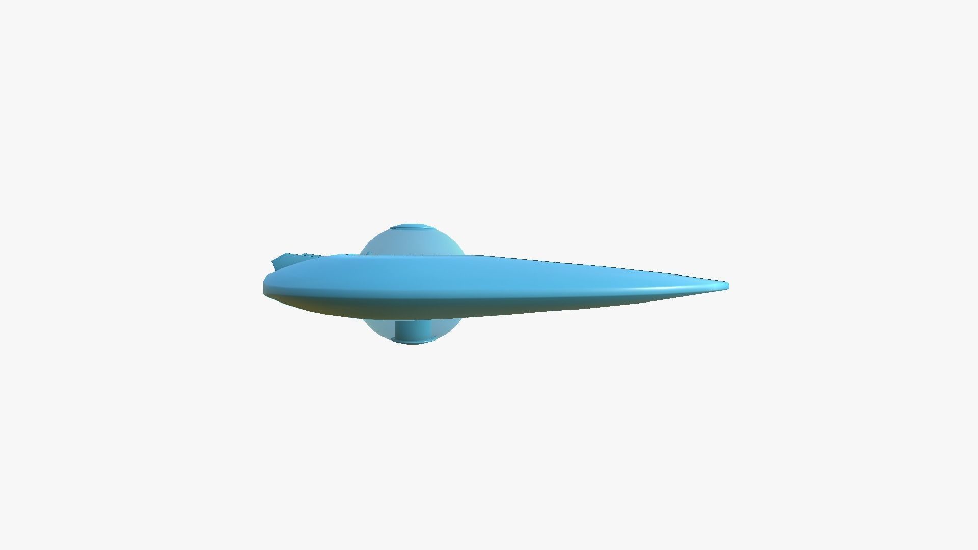 3D model Alien Spaceship UFO I02 Aluminum - Sci Fi Spacecraft Design VR ...