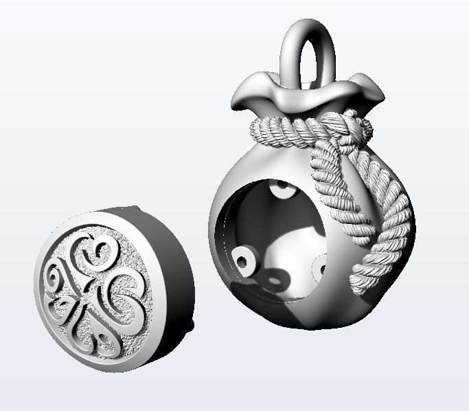 Good Luck Pouch 3D model 3D printable | CGTrader