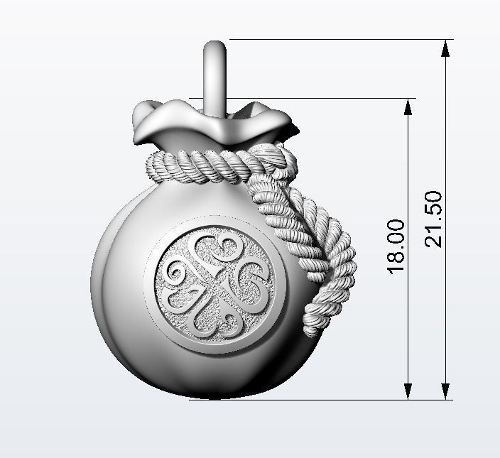 Good Luck Pouch 3D model 3D printable | CGTrader