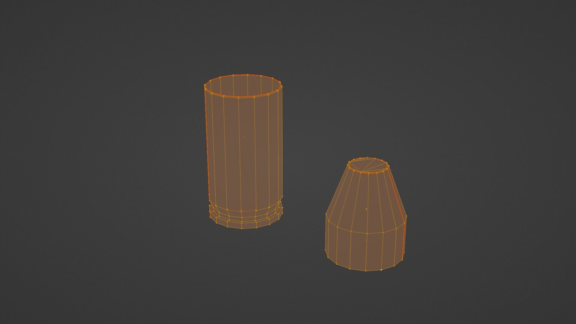 3D model 9x18mm police ammo casing and bullet Low-poly 3D model VR / AR ...