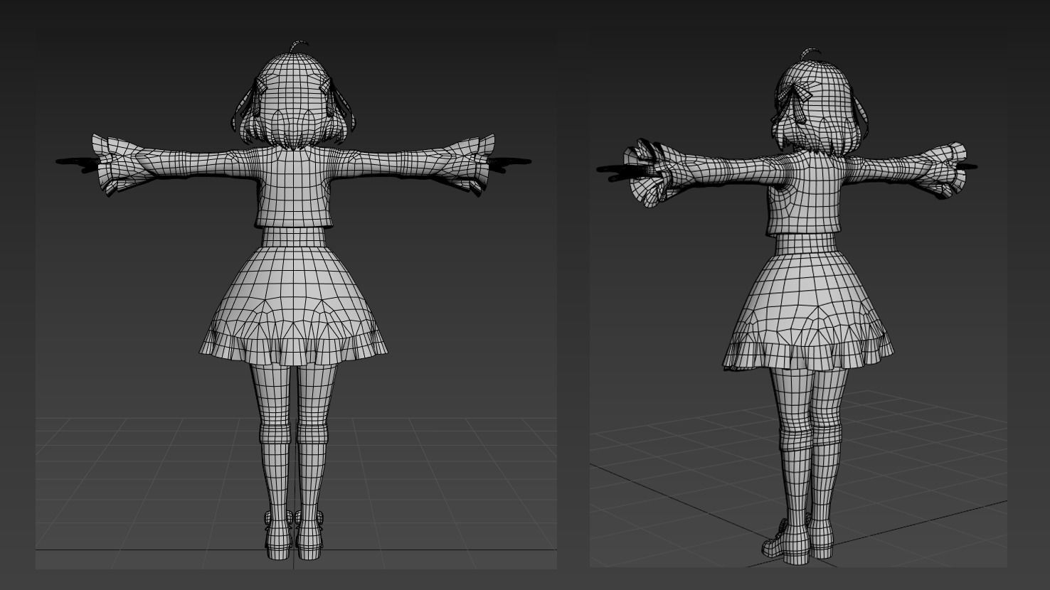 Anisphia Magical Revolution VRChat 3D model rigged | CGTrader