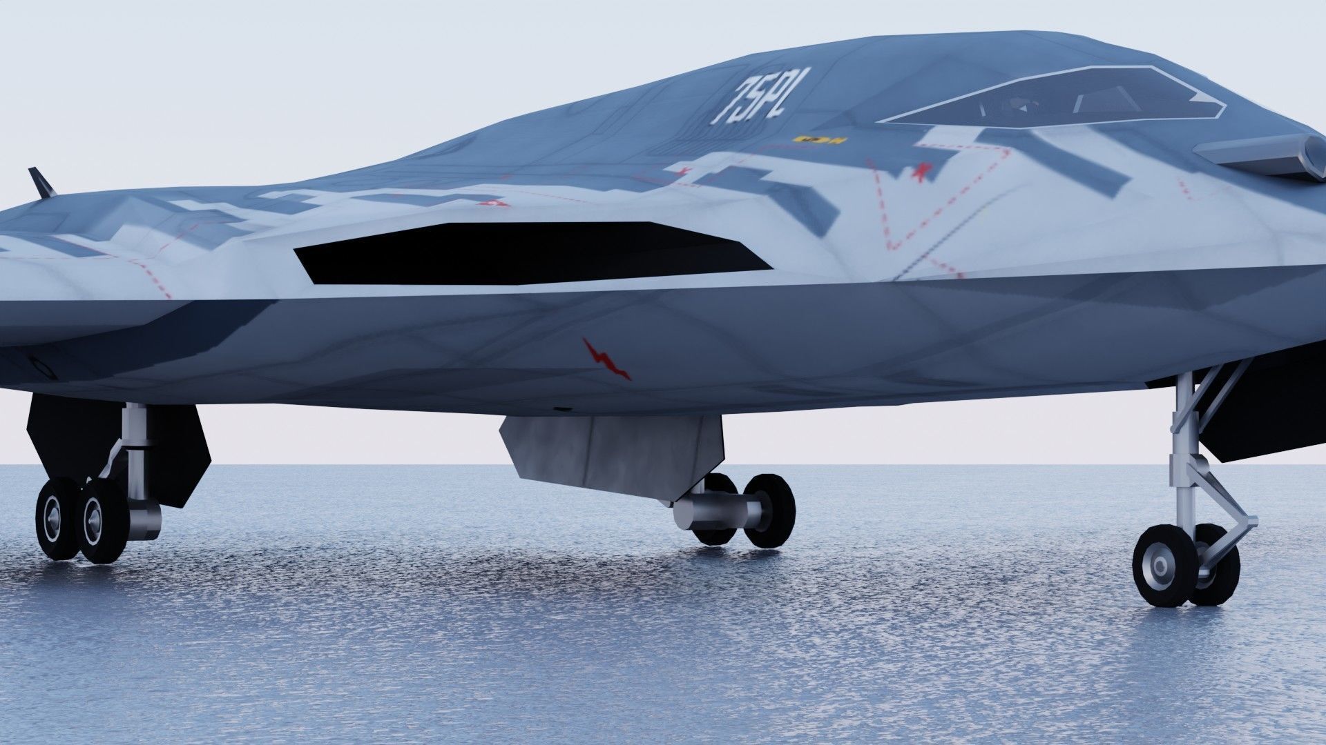 3D model Tupolev PAK DA Envoy VR / AR / low-poly | CGTrader
