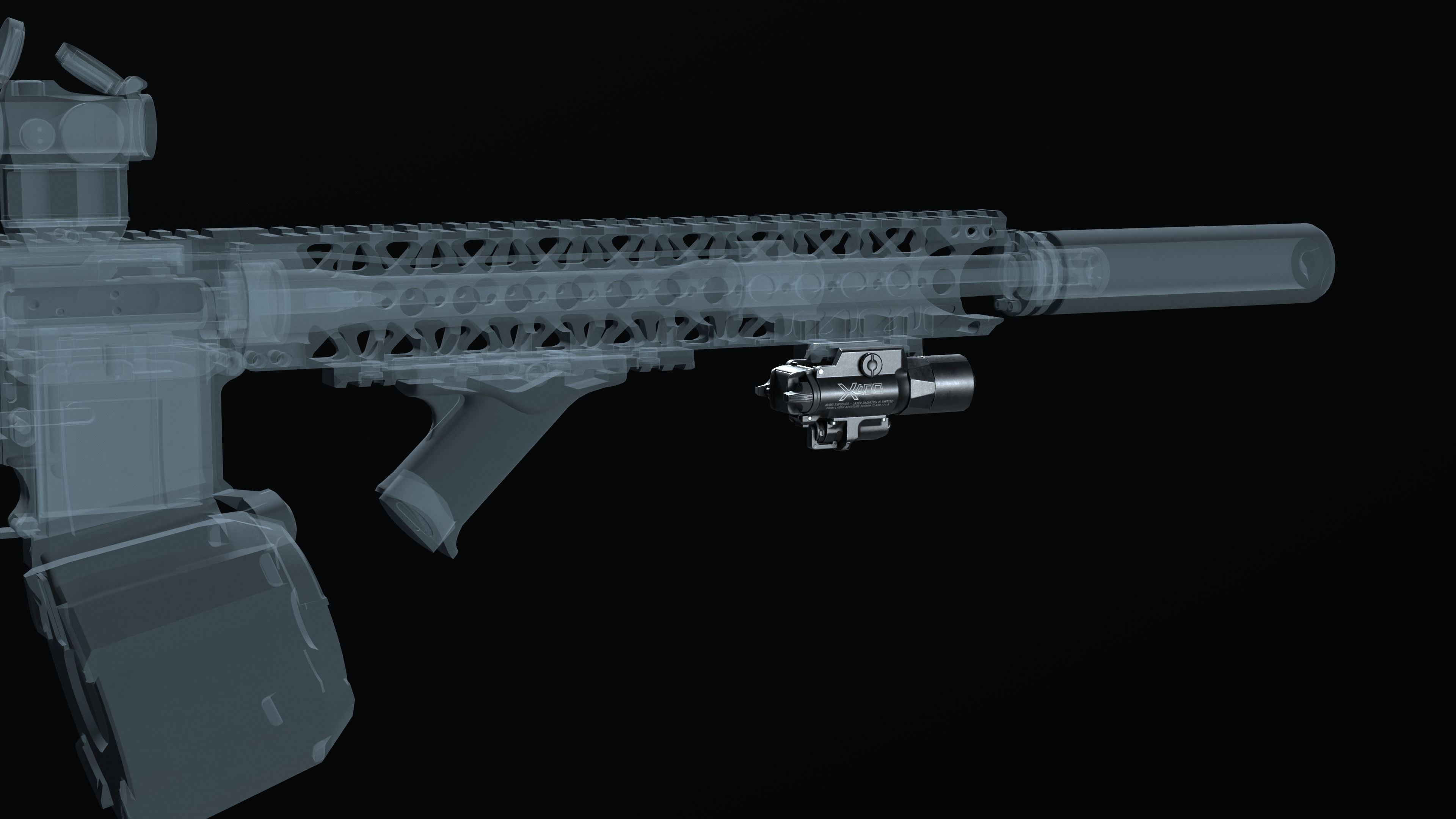 3D model Surefire X400 tactical weaponlight VR / AR / low-poly | CGTrader