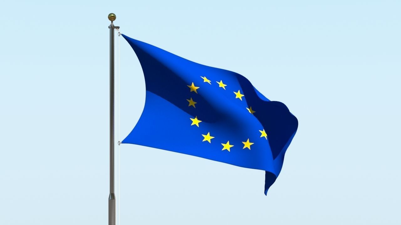 Animated Europe Flag 3D model 3D model animated | CGTrader