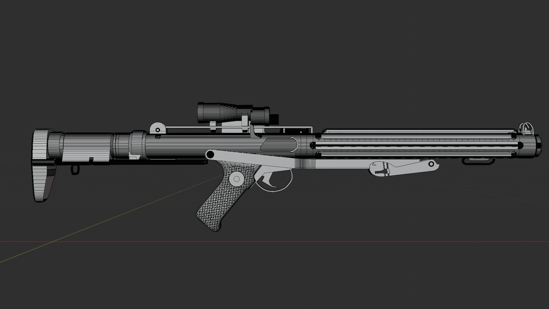 E-10A Blaster Rifle 3D model | CGTrader