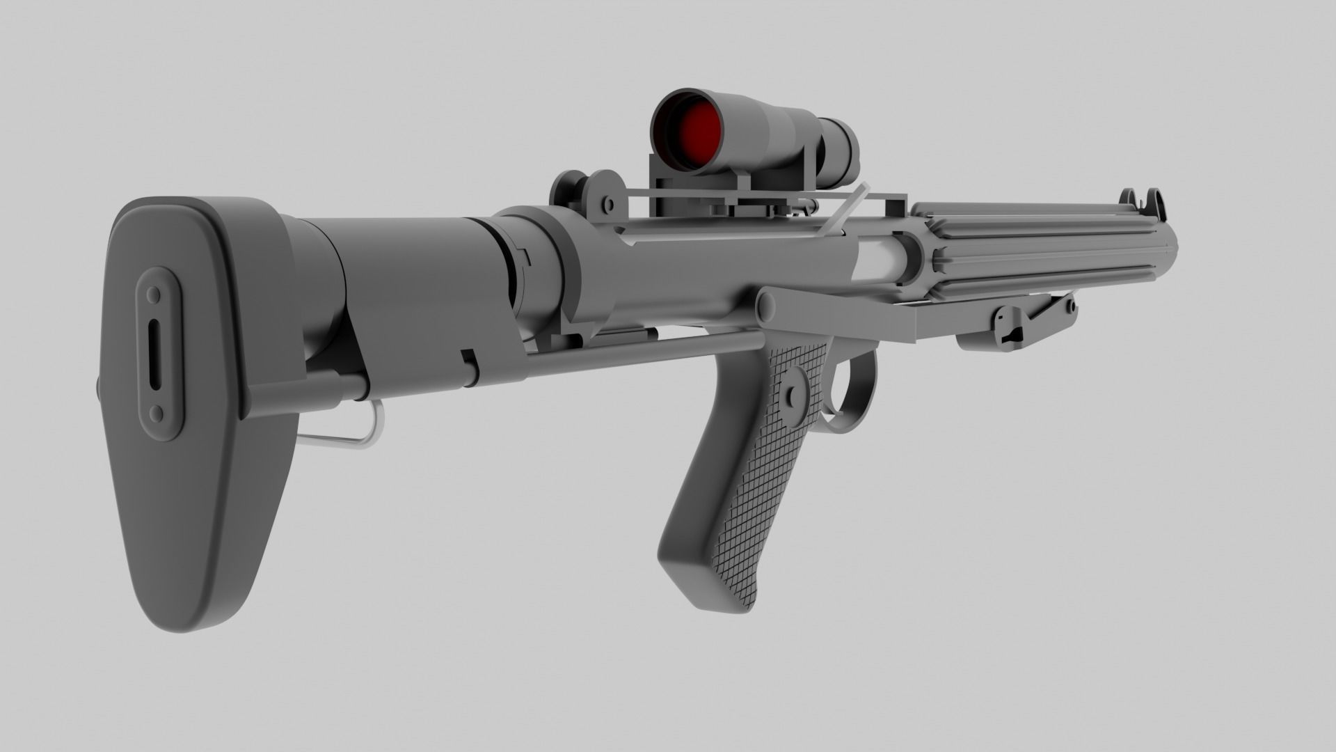 E-10A Blaster Rifle 3D model | CGTrader