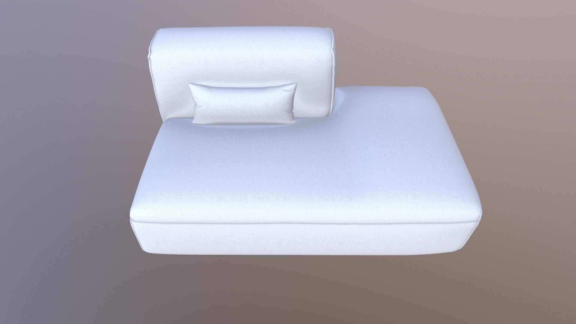 Armless Modular Piece Sofa 3D model | CGTrader