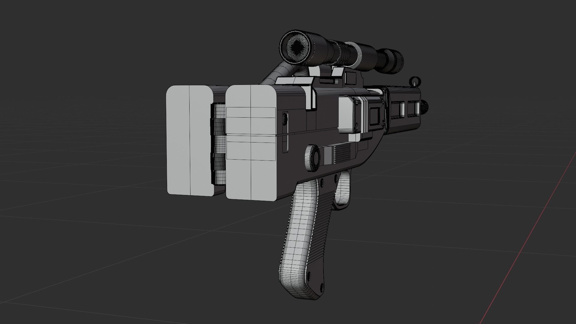AT-AT Pilot Blaster Rifle 3D model | CGTrader