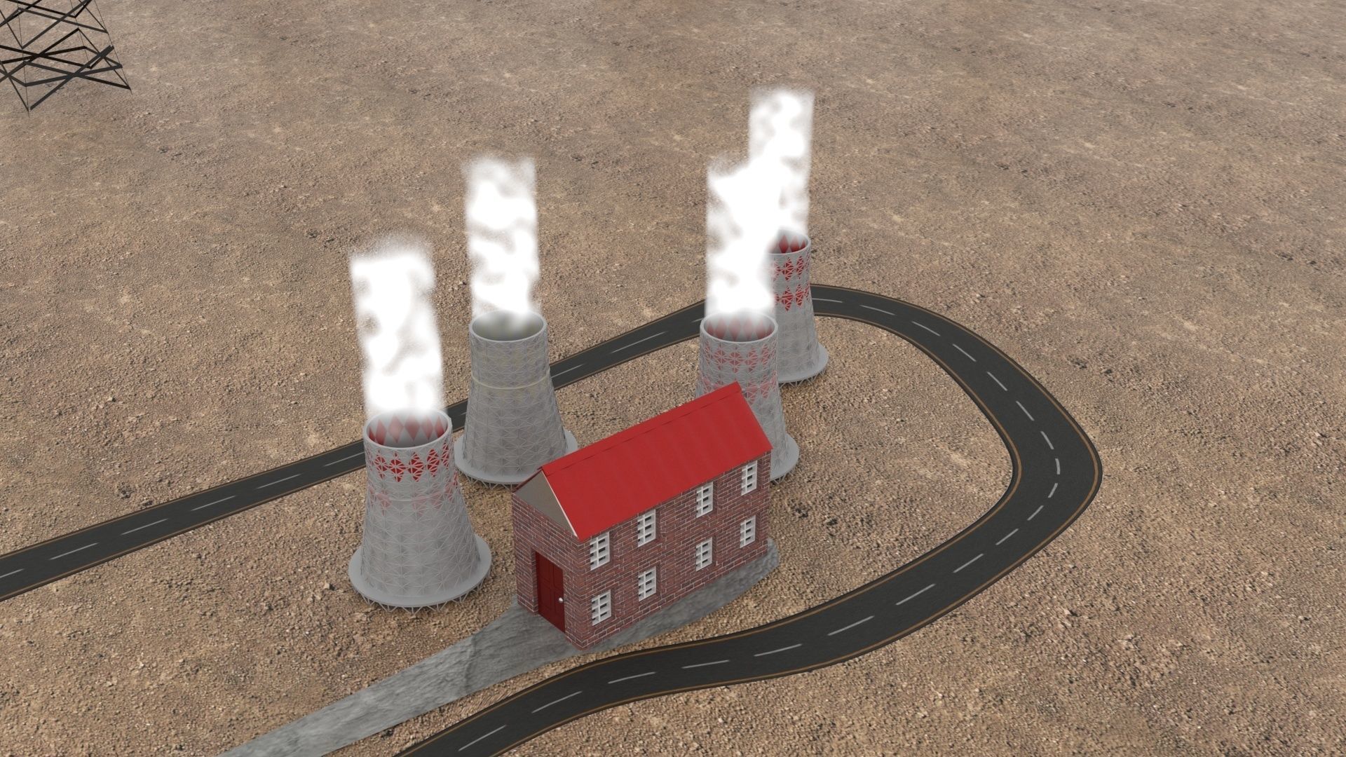 Nuclear Power Plant of Metsamore 3D model | CGTrader